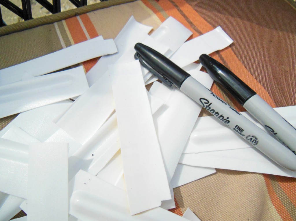 Plant Tags : Make Homemade Planting Tags From A Milk Carton