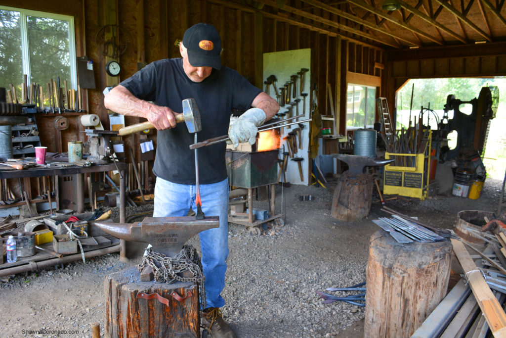 The Blacksmith at Red Pig Tools